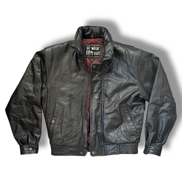 U2 Wear Me Out | Jackets & Coats | Mens Black Leather Jacket | Poshmark